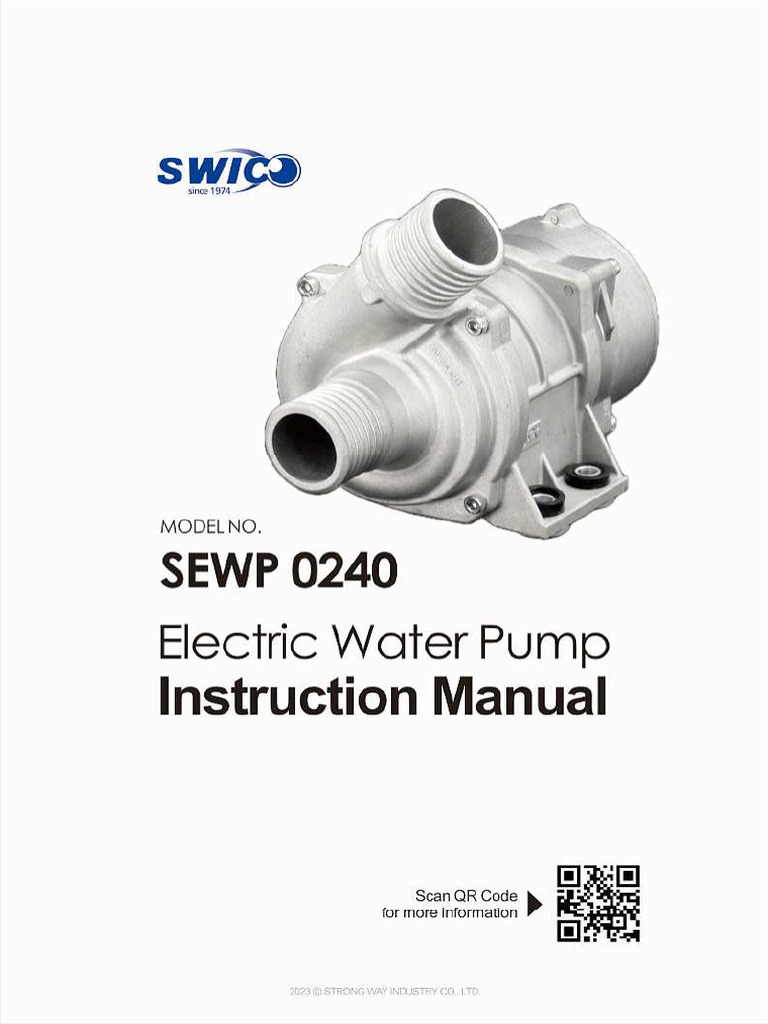 SWICO EWP 240 Liquid Cooling Pump | PDF