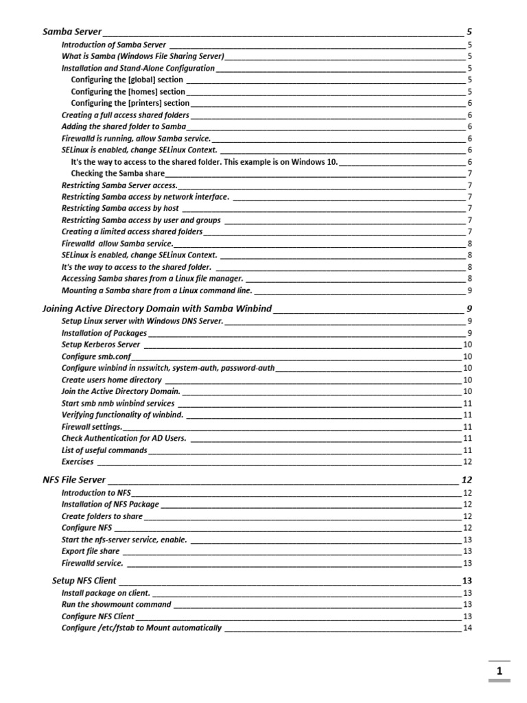 Udemy Courses Samba NFS Part 1 | PDF | File Transfer Protocol ...