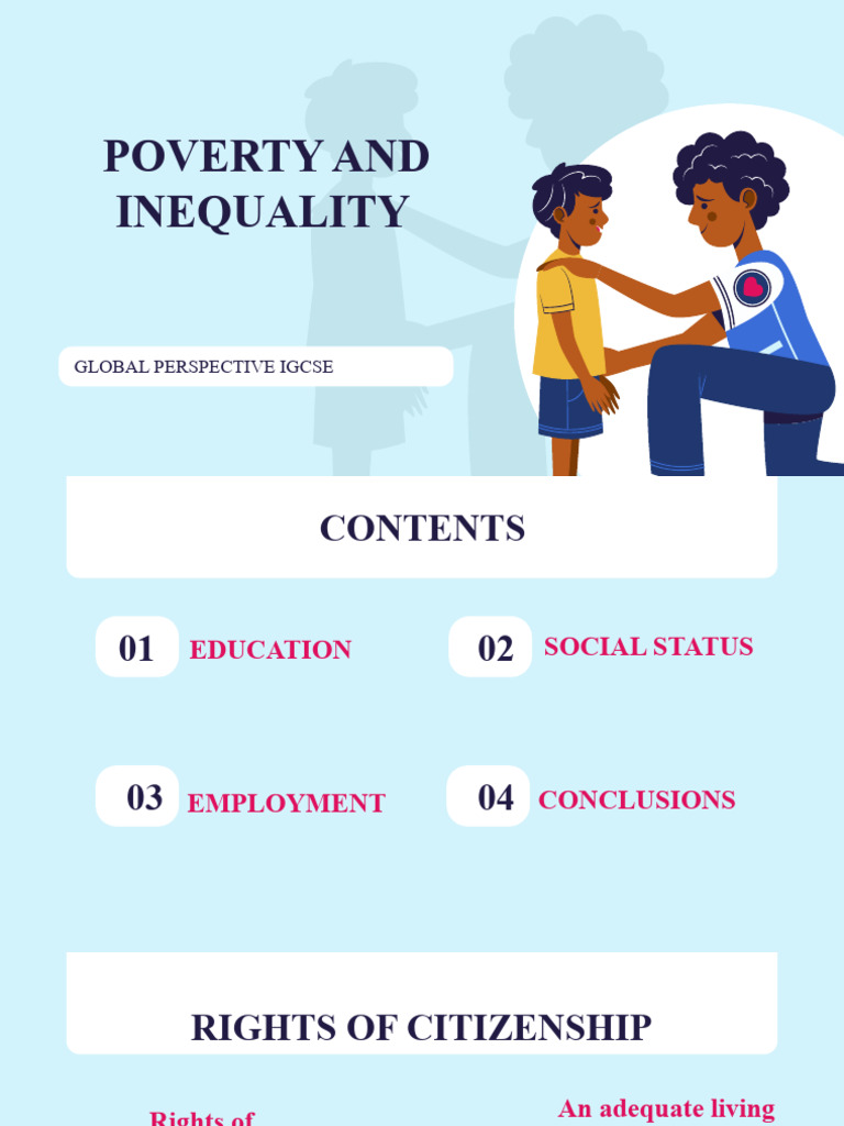 Poverty and Inequality - Global Perspective Igcse | PDF | Employment ...