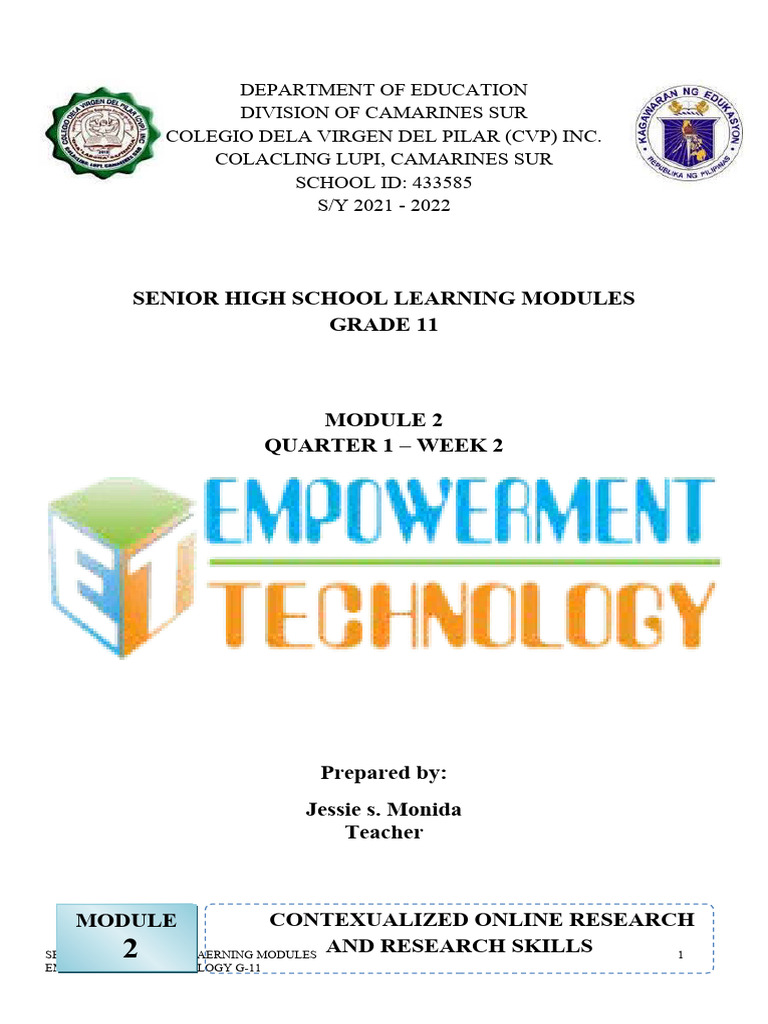 q1 Module 2 Emptech | PDF | World Wide Web | Internet & Web