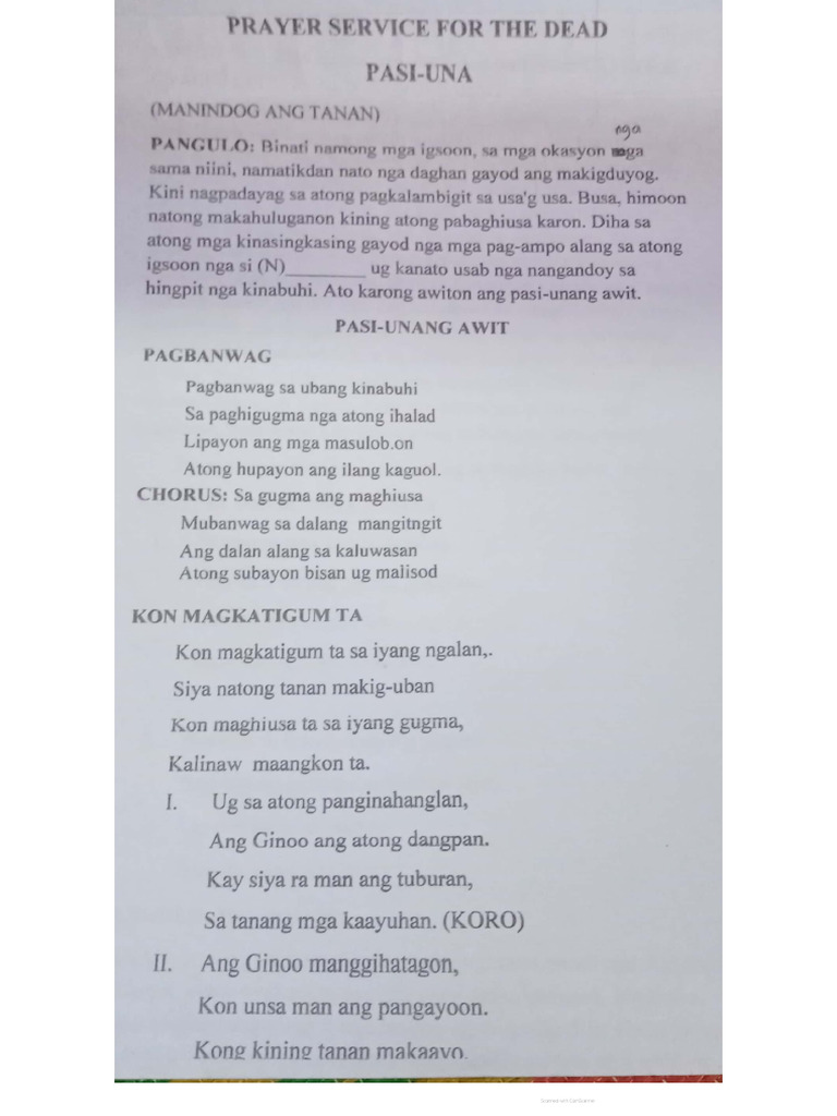 Prayer Service For The Dead | PDF