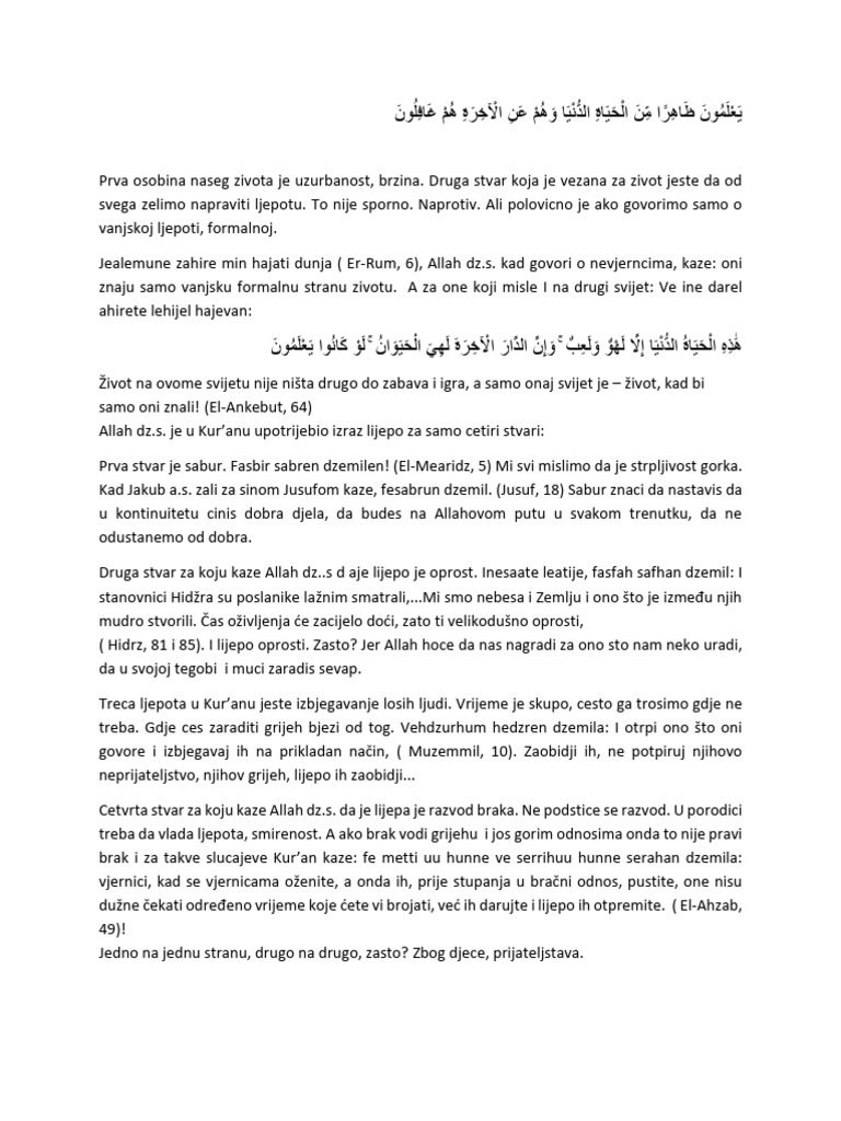 Cetiri Lijepe Stvari | PDF