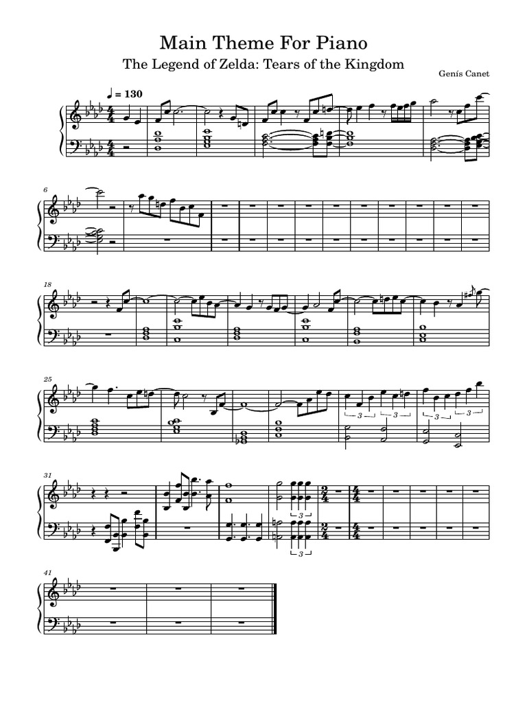 Main Theme For Piano Pdf Business