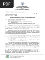 SHS List of Subjects & Schedule of Offering - 1 | PDF | Science ...