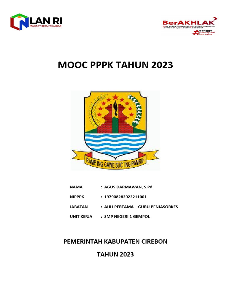 Agus Darmawan Jurnal Mooc PPPK | PDF