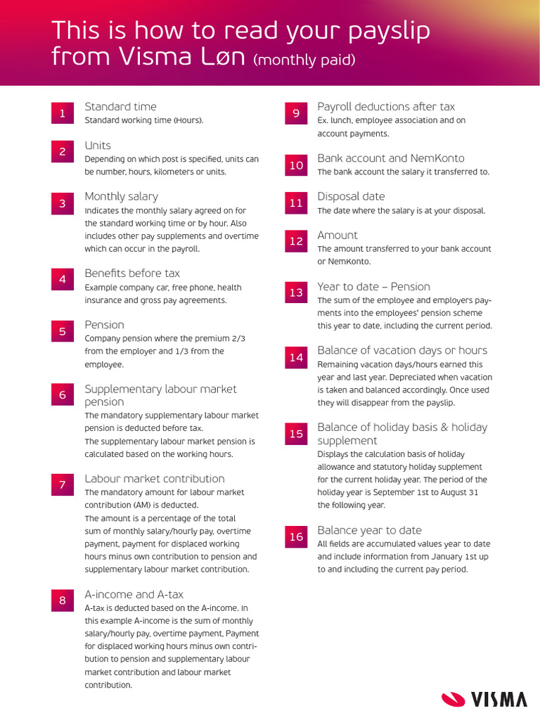 How To Read Your Payslip - MonthlyPaid - 2022 | PDF | Payroll | Pension