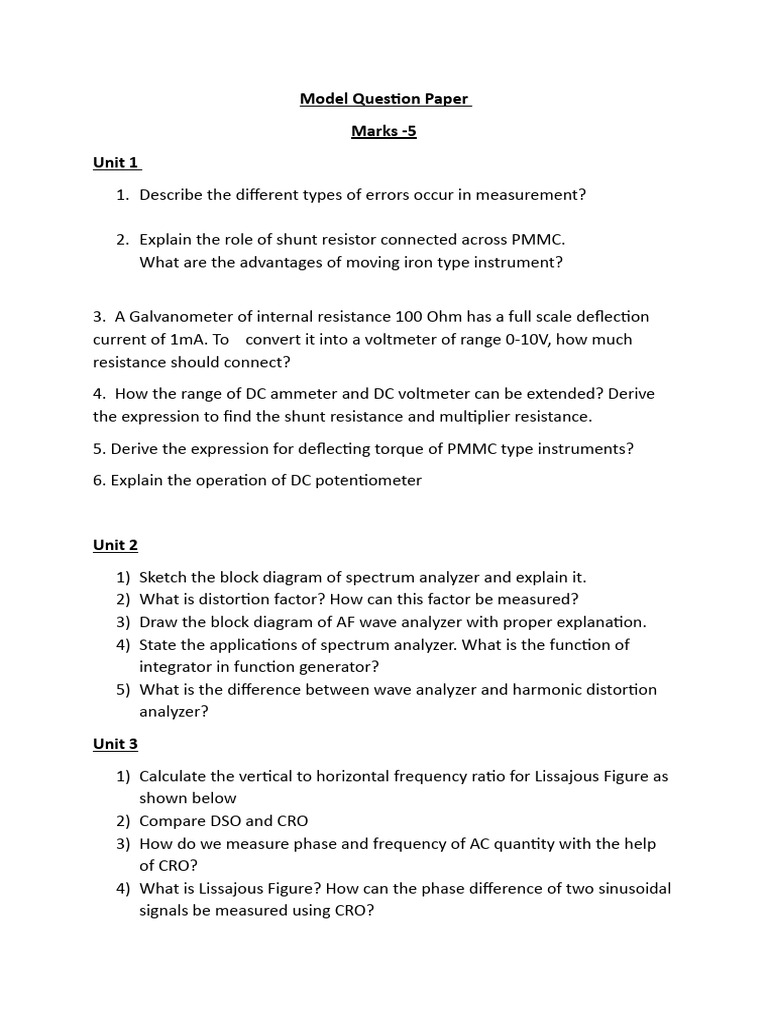 Makaut Question | Download Free PDF | Electrical Resistance And ...