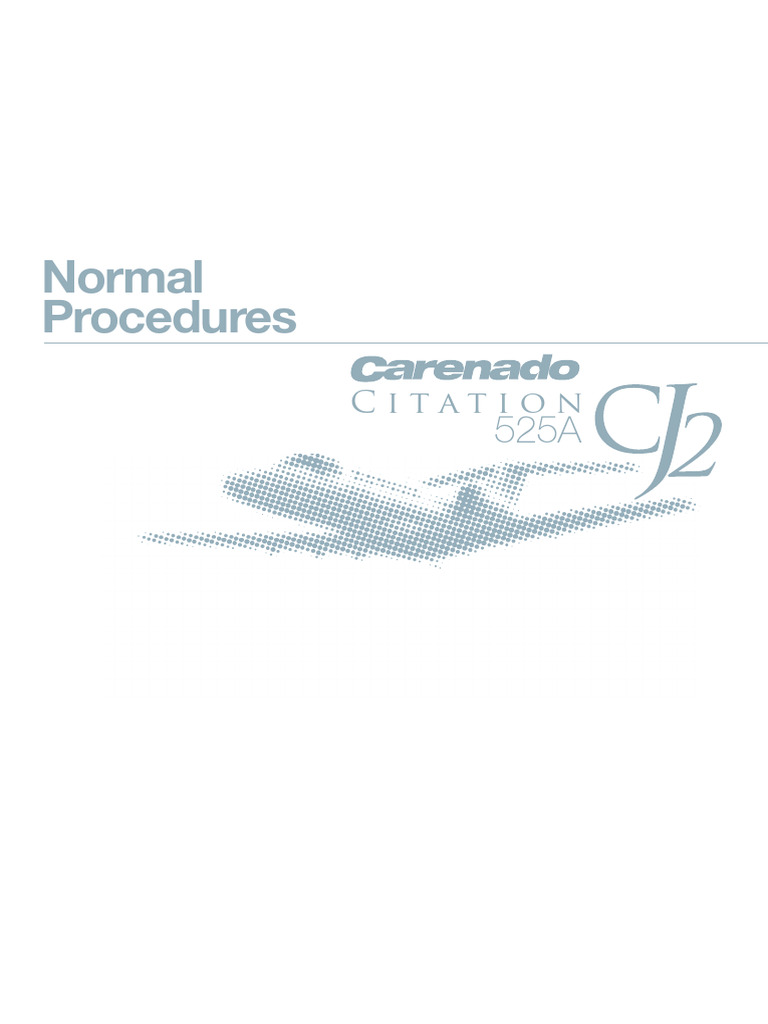 525A CJ2 Normal Procedures | PDF