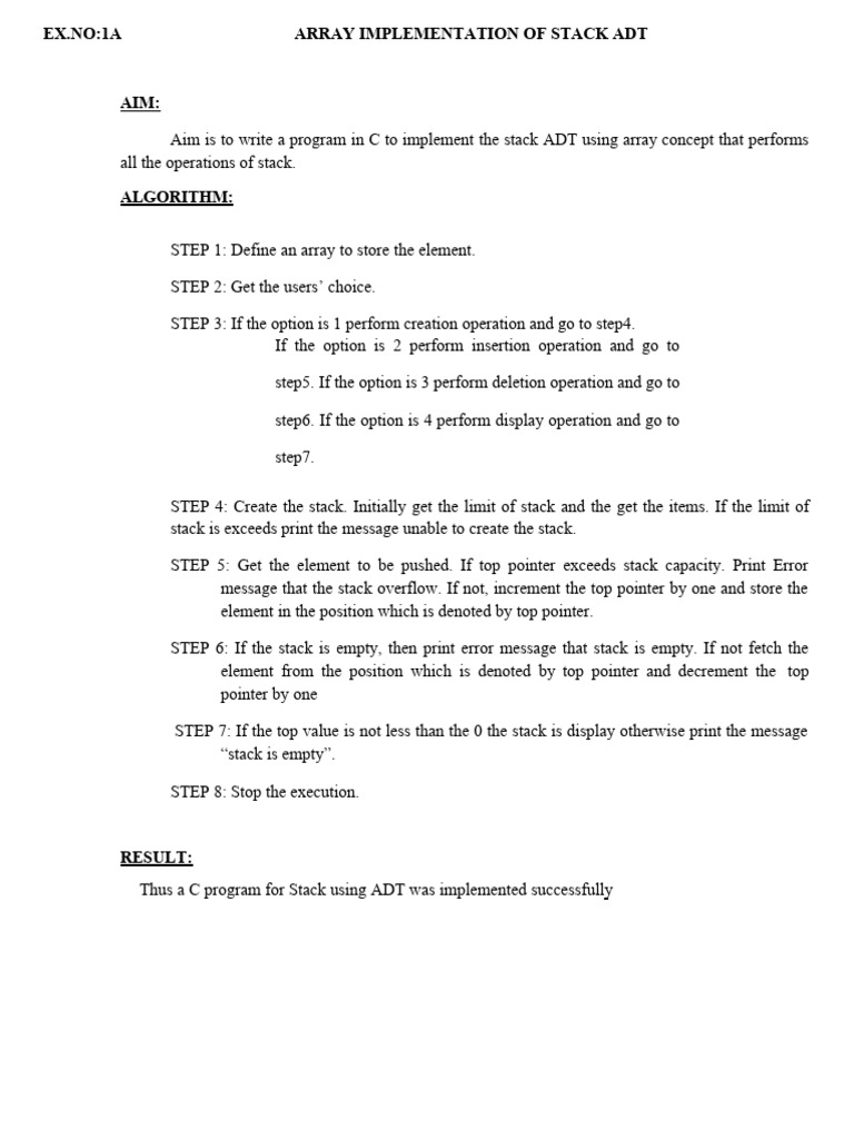 Aim & Algorithm | PDF | Queue (Abstract Data Type) | Algorithms Aim & Algorithm | PDF | Queue (Abstract Data Type) | Algorithms