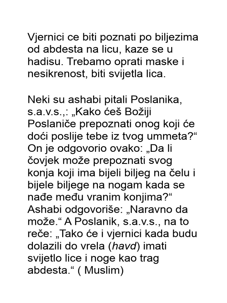 Cetiri Unutarnje Dimenzije Abdesta - 200412 - 014758 | PDF