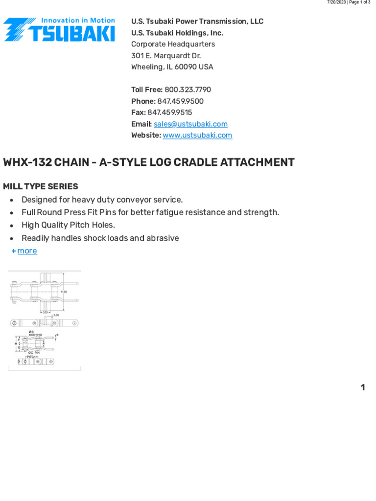 WHX 132chain A Stylelogcradleattachment | PDF | Manufactured Goods ...
