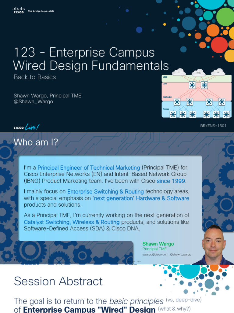 Enterprise Campus Wired Design Basics | PDF | I Pv6 | Computer Network