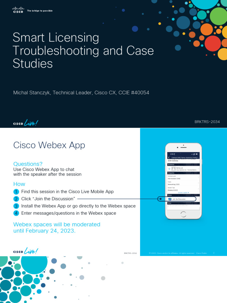 BRKTRS-2034 - Smart Licensing Troubleshooting and Case Studies | PDF | Transmission Control ...