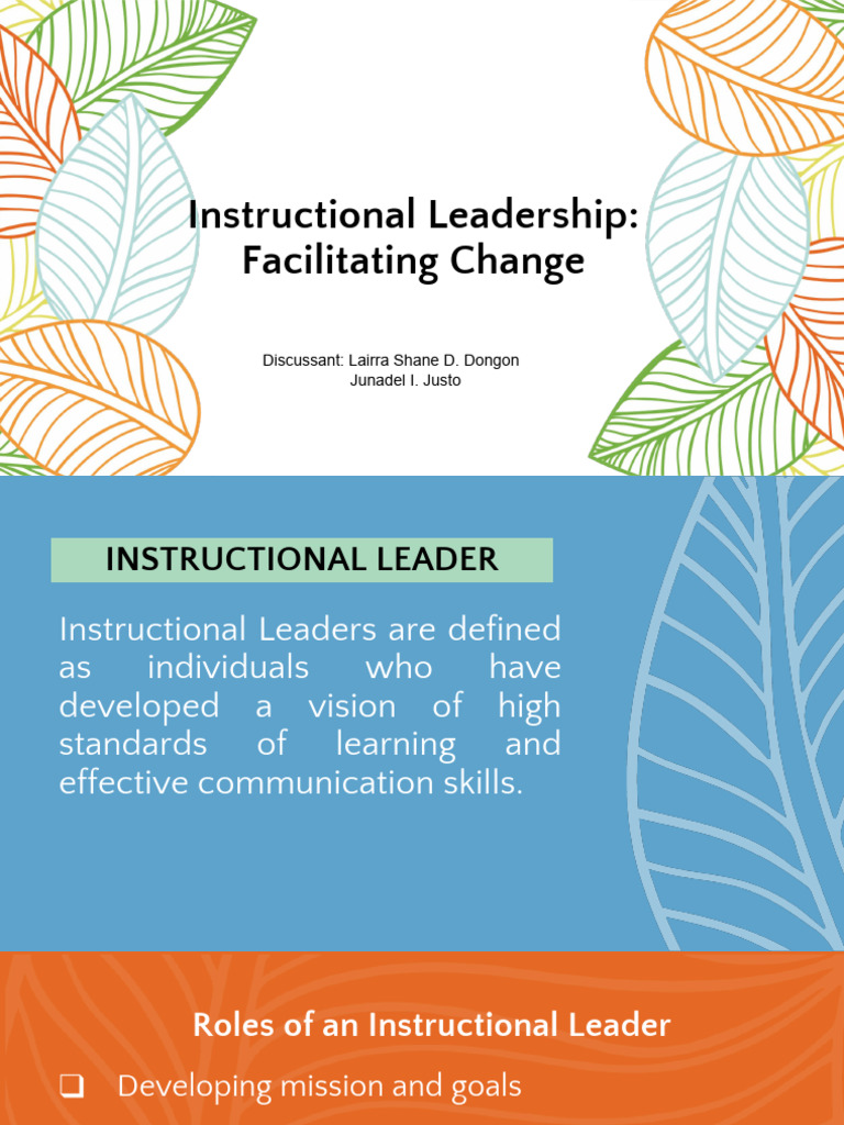 Instructional Leadership & Change | PDF