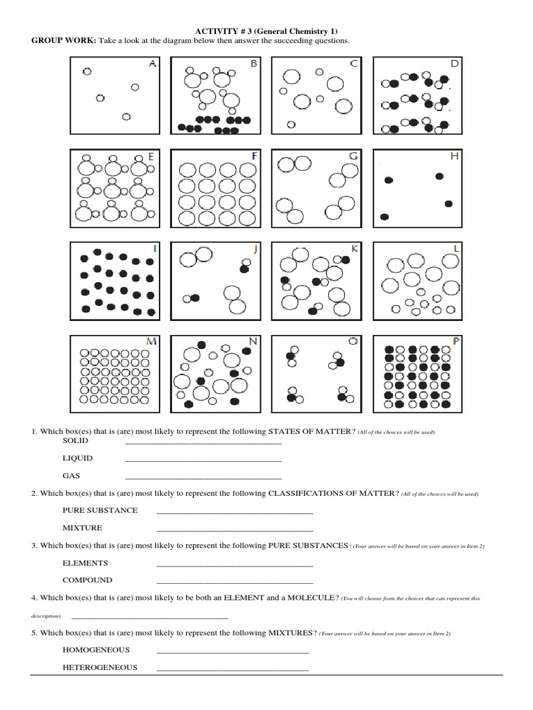 Chemistry States and Matter Classification | PDF