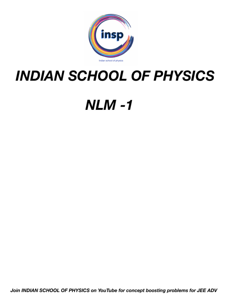 INSP Champs 2022 NLM 1 Final | PDF | Force | Friction