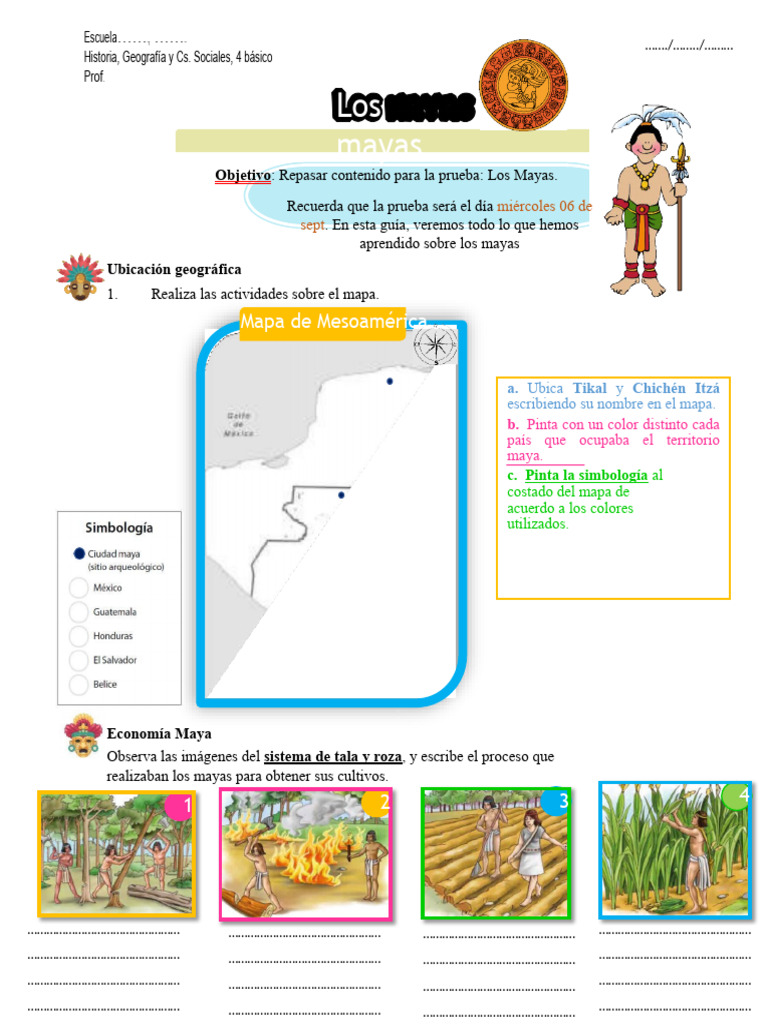 Guía de Estudio: Civilización Maya | PDF | Civilización maya | America ...