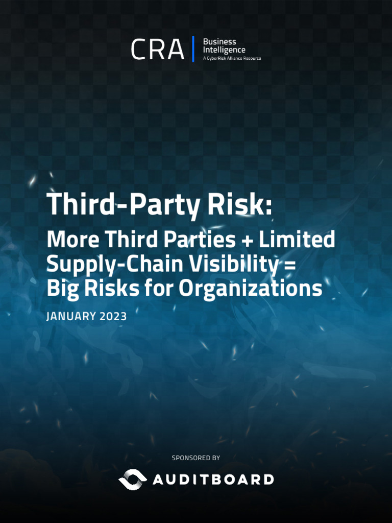 Third Party Risk July2023 | PDF | Computer Security | Security