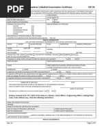 RCL Medical Certificate For Service at Sea Revised 2015-03 | PDF ...