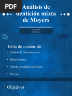 Tabla de Moyers para Ortodoncia | PDF