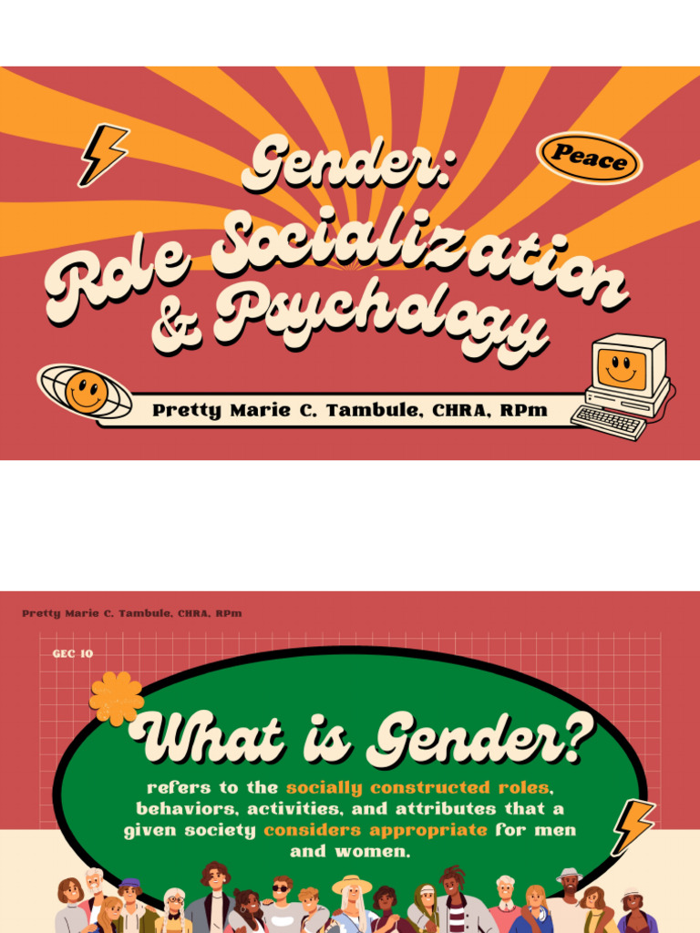Gender Role Socialization Psychology | PDF