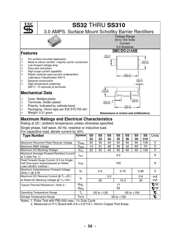 Datasheet 4 | Download Free PDF | Rectifier | Capacitor