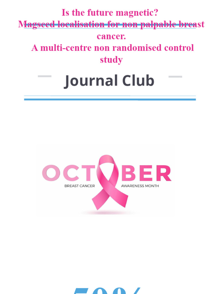 Journal Club Magseed | PDF | Breast Cancer | Mammography