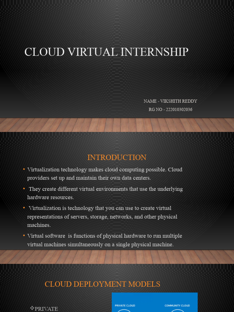 Cloud Virtual Internship - 222010302036 | PDF | Cloud Computing | Software As A Service