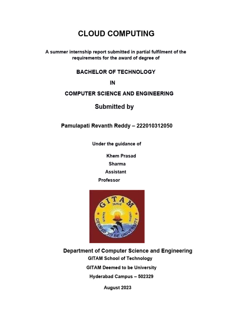 Revan TH | PDF | Apache Hadoop | Cloud Computing