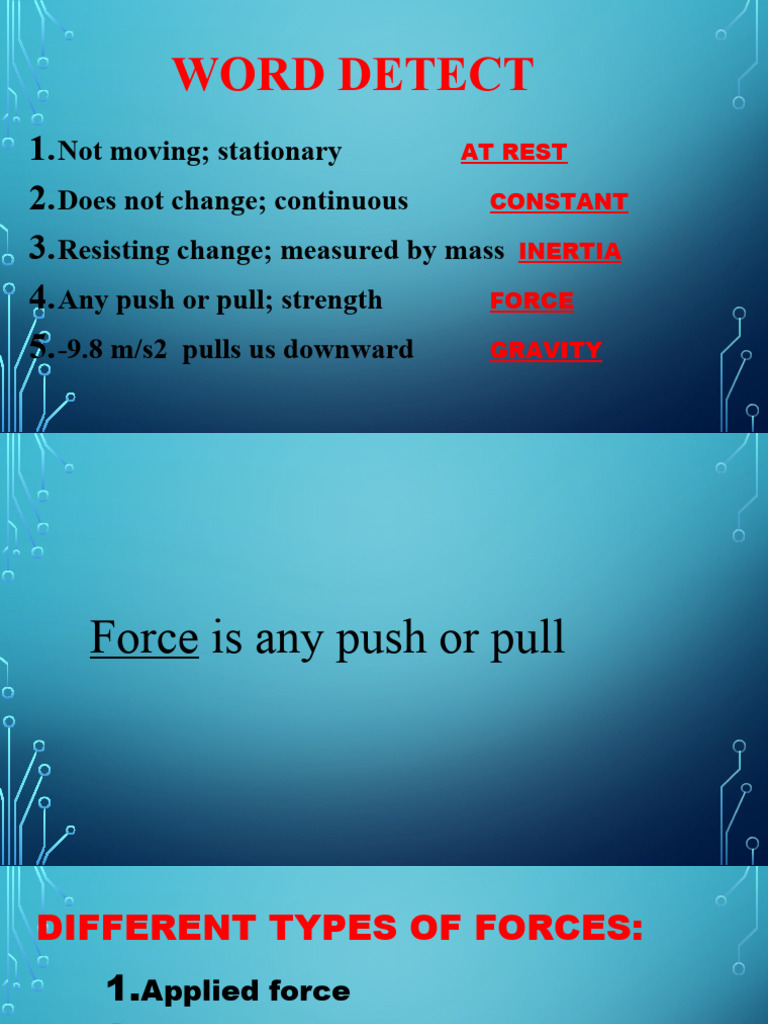 Force Pdf Force Inertia