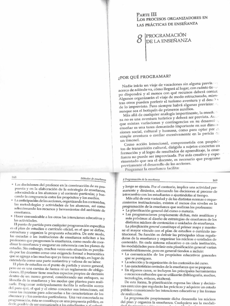 Programación de La Enseñanza - Davini. Cap 8 | PDF