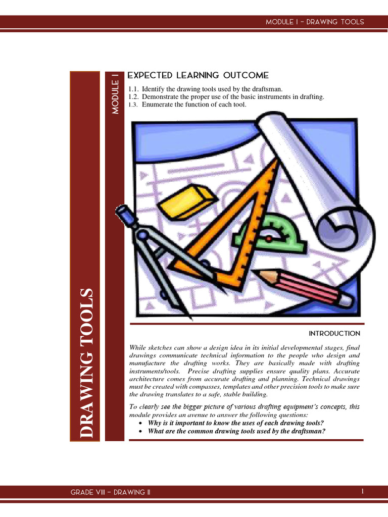 Drawing2 Module1 | PDF | Technical Drawing | Pencil
