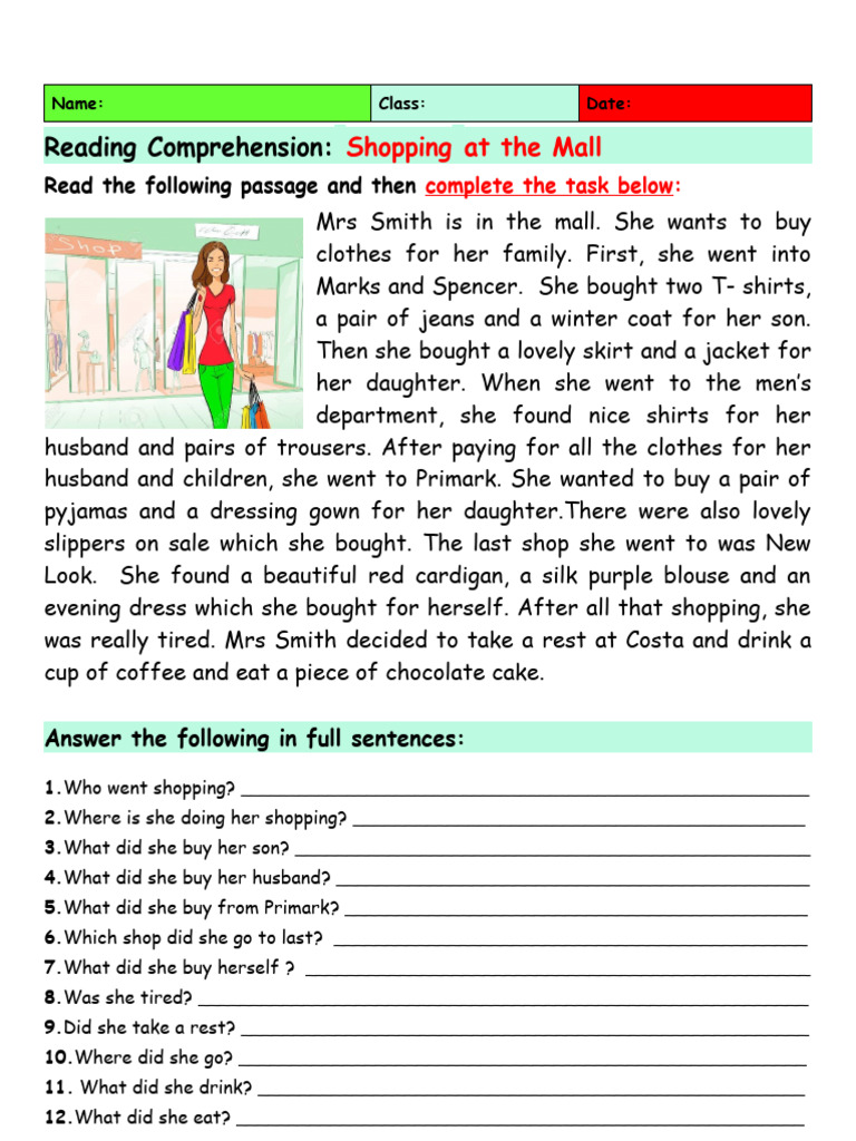 RC Mrs Smith Goes Shopping | PDF