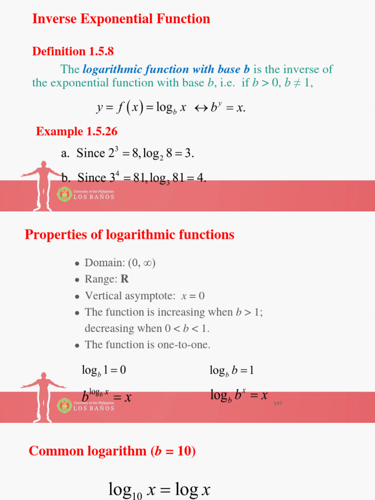 1.5 Logarithmic Functions | PDF | Function (Mathematics) | Logarithm
