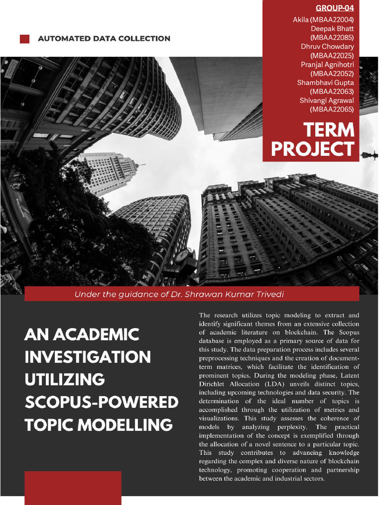 Group-04 ADCProject TopicModelling | PDF | Digital Object Identifier ...