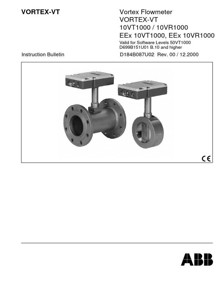 Vortex Abb 10vt1000 | PDF | Flow Measurement | Power Supply