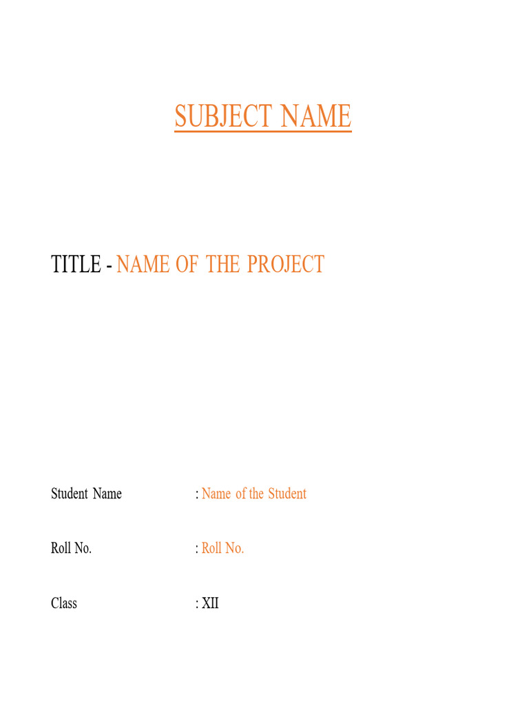 Project Template English - FINAL 2023-24 | PDF