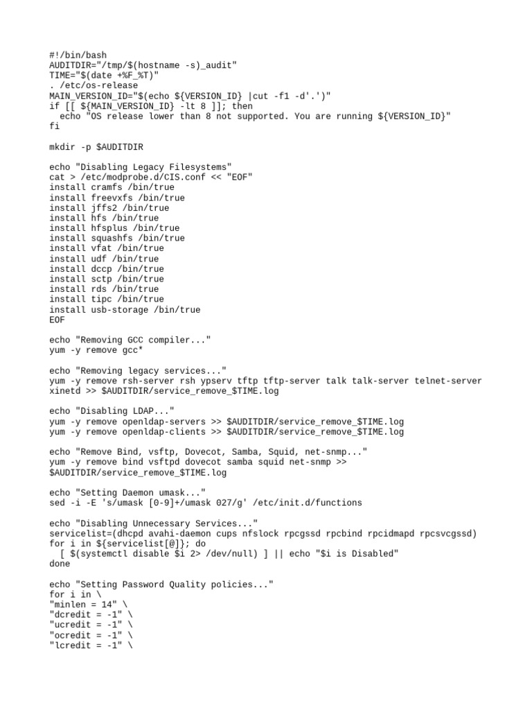 Rhel8 SH | PDF | System Software | Computing