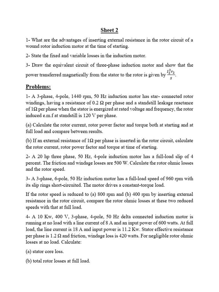 Induction Motor Performance Analysis | PDF | Electric Motor | Physical ...
