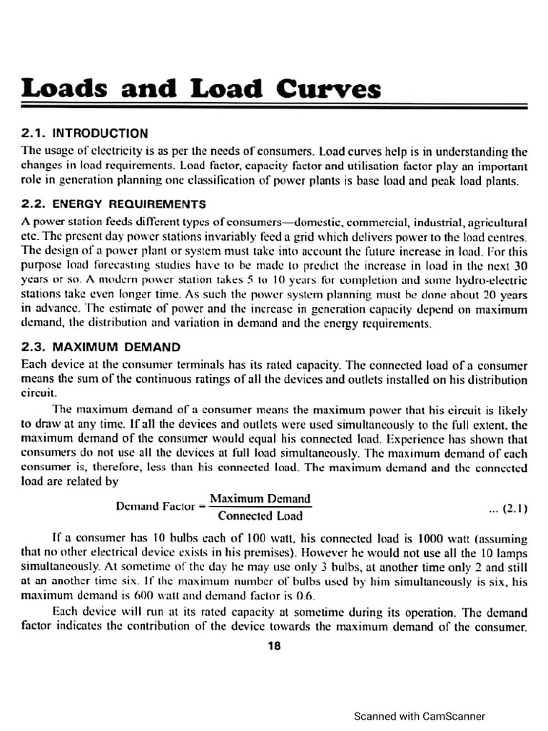 CH 3 Load & Load Curves | PDF