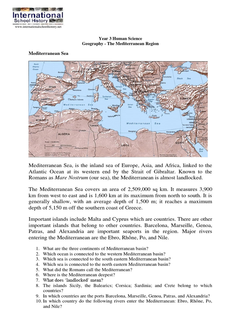 S3 1.2 Mediterranean Physical Geography | PDF
