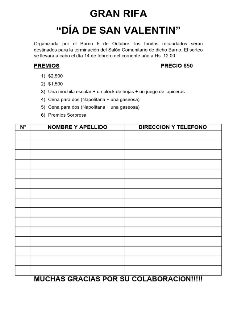 Gran Rifa Navideñ2 | PDF | Cocina, comidas y vino | Hogar, jardinería y bricolaje