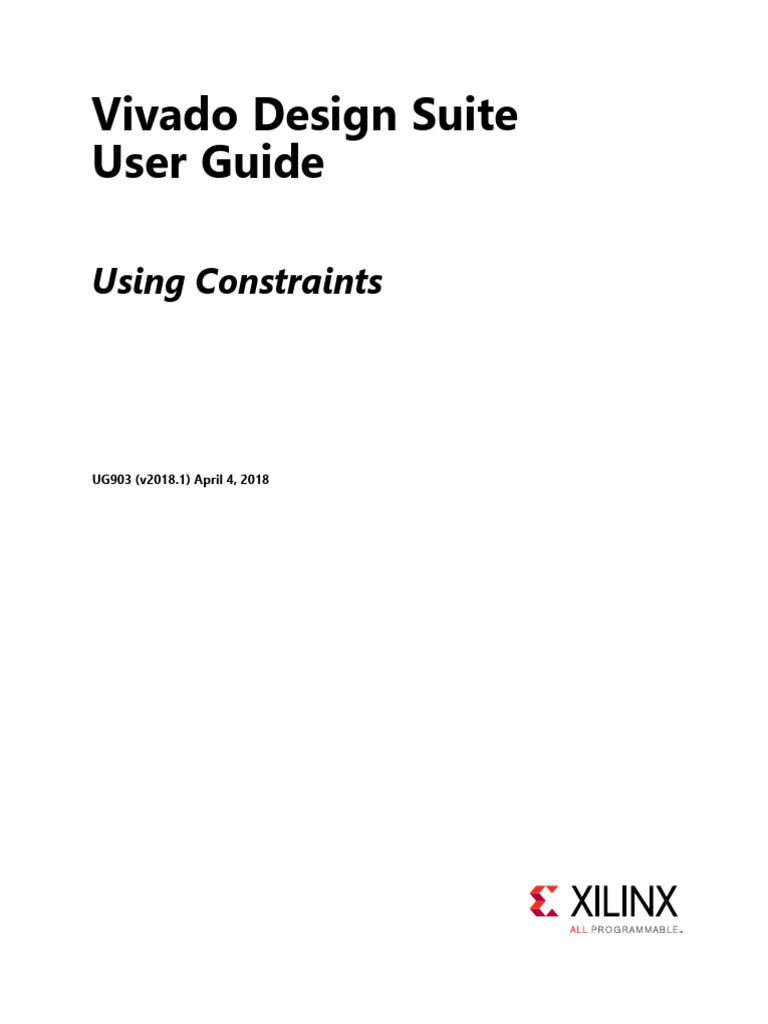 Ug903 Vivado Using Constraints | Download Free PDF | Command Line Interface | Computer File