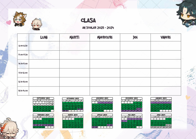 Orar 2023 - 2024 - 3 | PDF