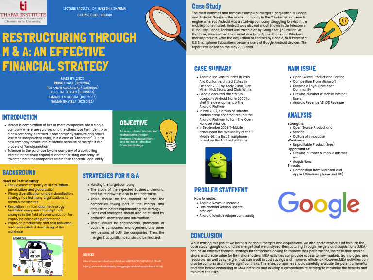 Poster Final | PDF | Mergers And Acquisitions | Android (Operating System)
