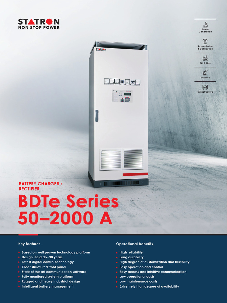 Statron Broschure BDTe en Jun2022 | PDF | Rectifier | User Interface