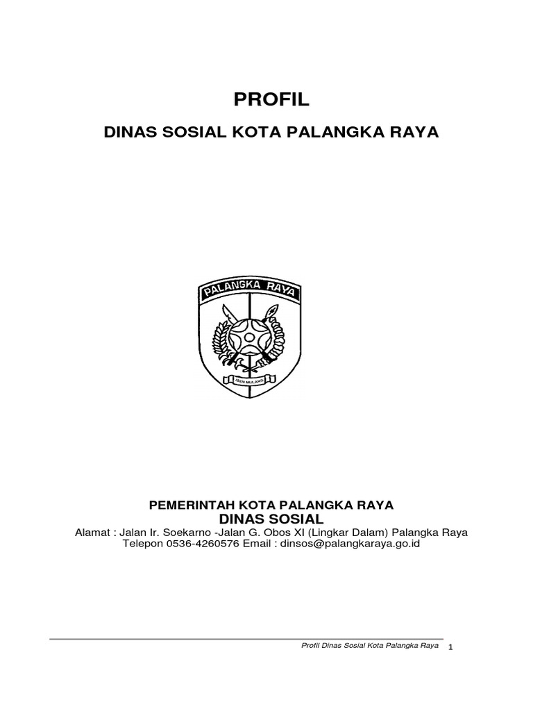 PROFIL DINAS SOSIAL21 Rev | PDF