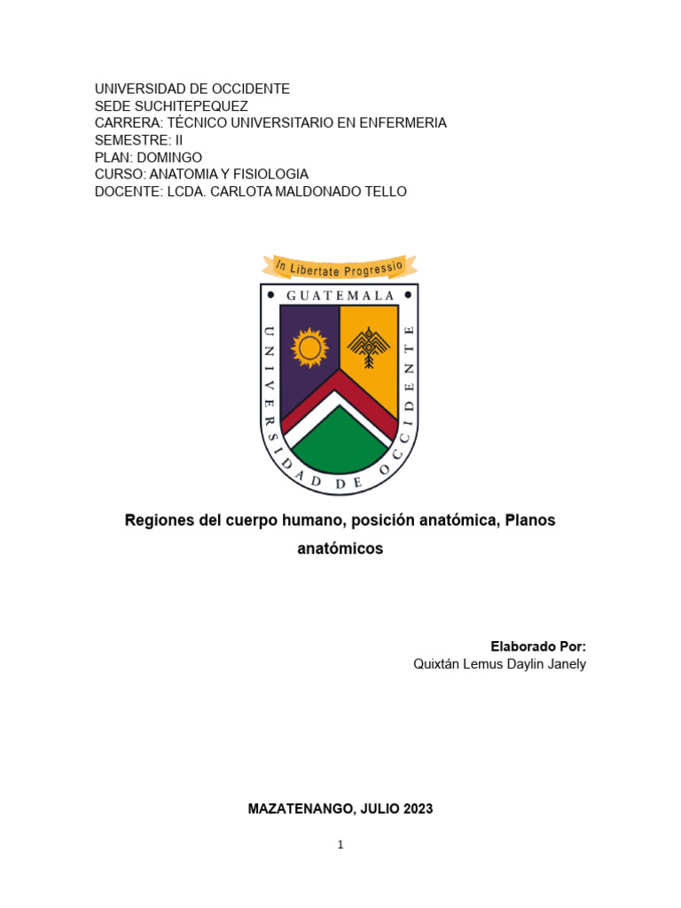 Anatomia Pdf Términos Anatómicos De Ubicación Anatomía