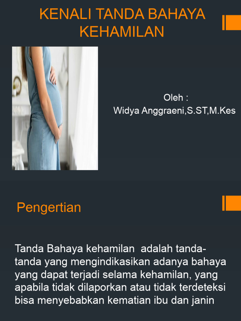 Tanda Bahaya Kehamilan | PDF