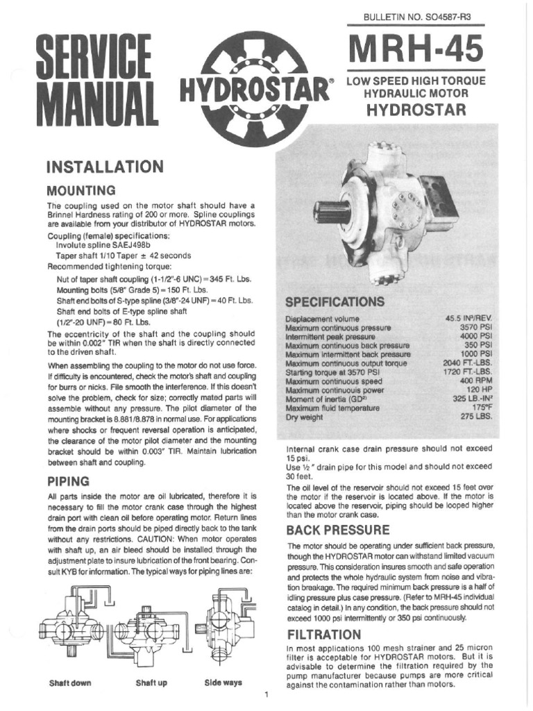 MRH-45 Service Manual | PDF